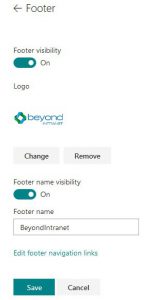 How To Customise Header Footer Theme | Beyond Intranet