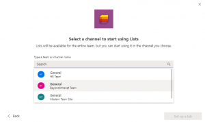 How to use Microsoft Lists with Microsoft Teams