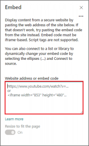 How To Embed Content in SharePoint Online
