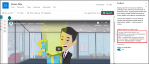 How To Embed Content in SharePoint Online