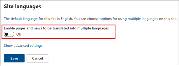Multilingual Publishing For SharePoint Page