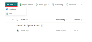How to Create a Page in SharePoint