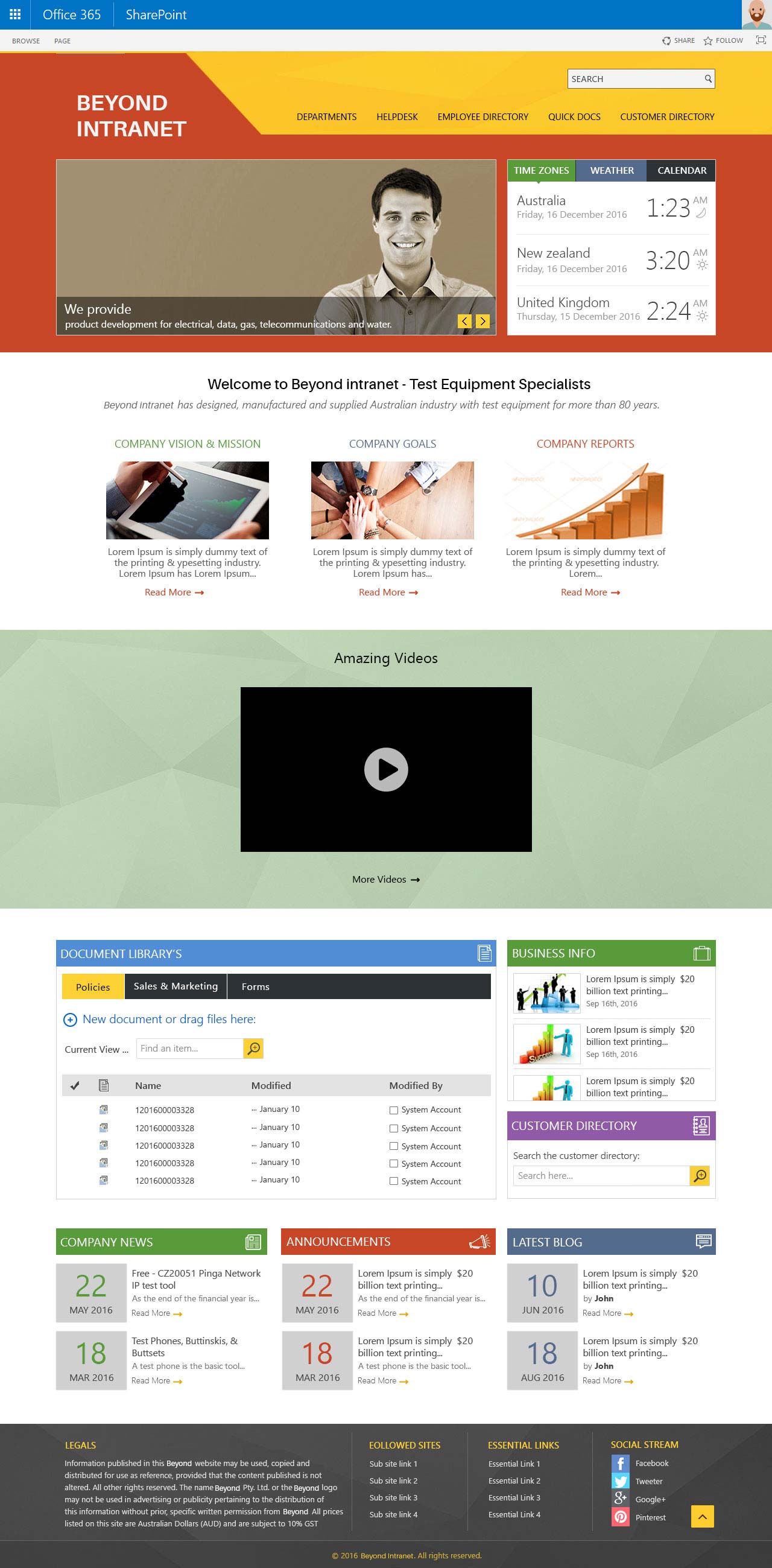 SharePoint Intranet Design and Development